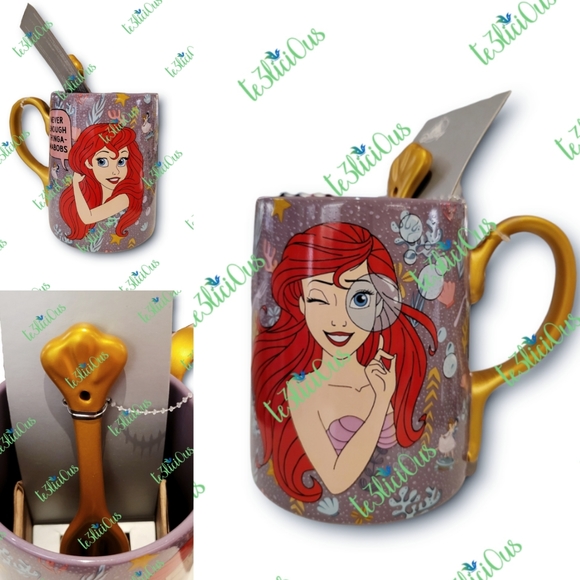 Disney | Dining | Disney Parks Little Mermaid Ariel Spoon Mug Set ...